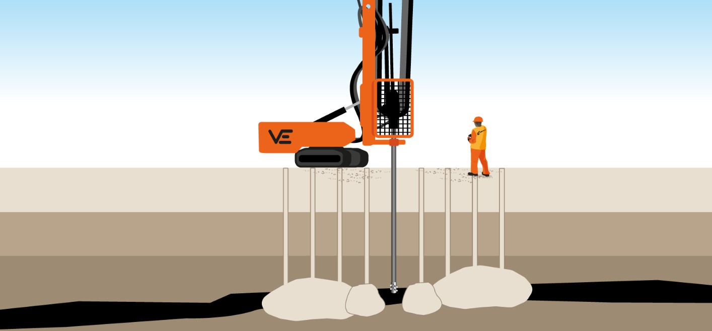 Drilling and Bulk Infill Grouting - Van Elle