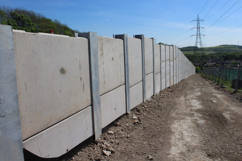 Completion of King Post Retaining Wall Project at NEAR M1 J33 - Van Elle
